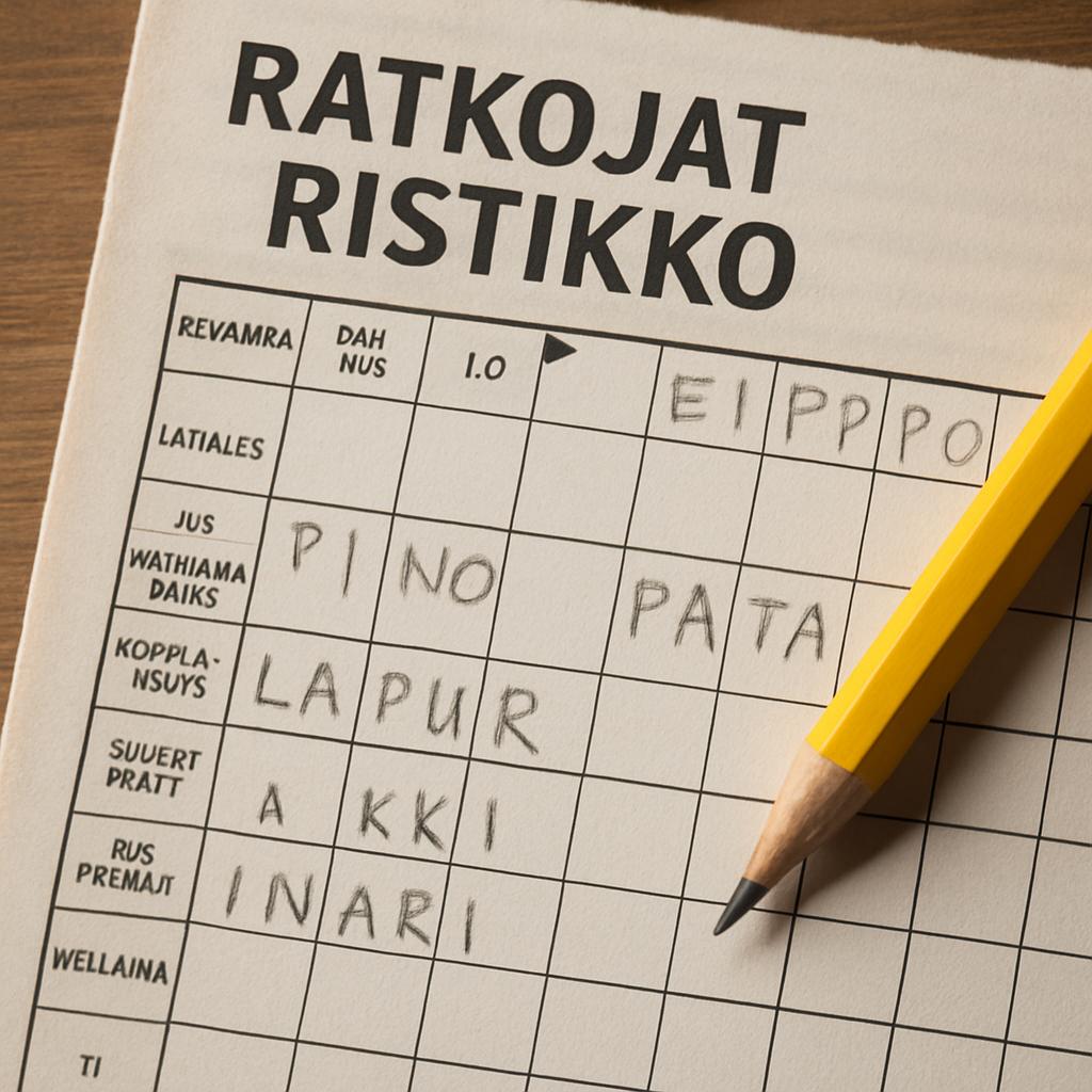 Ratkojat ristikko - Sanalaskuri.com